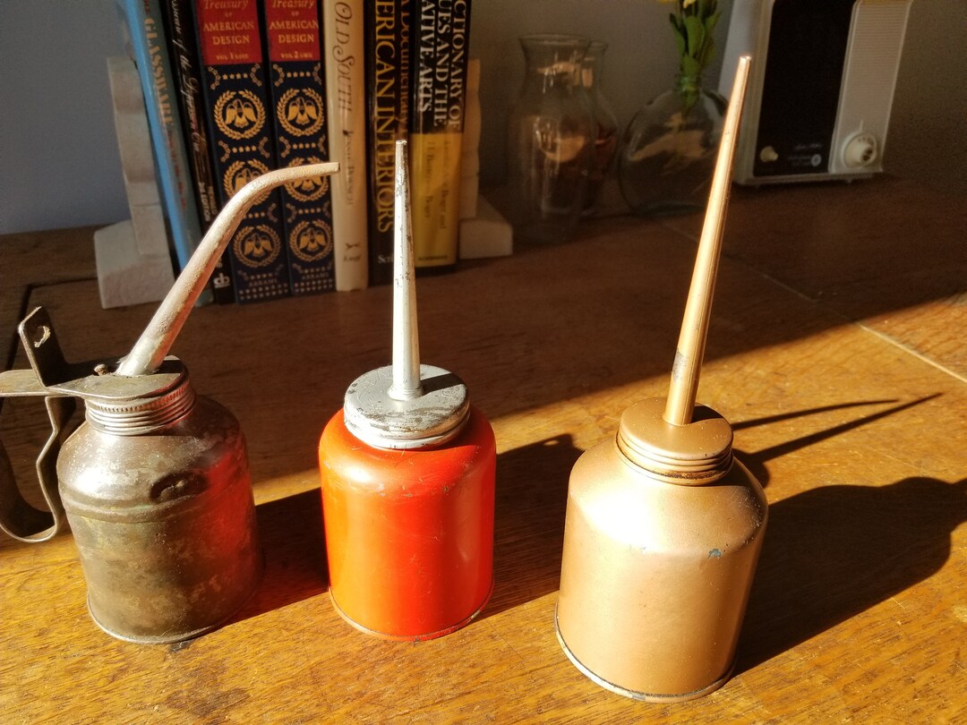 Vintage Oil Can Oiler Applicator Eagle Plews Milwaukee Copper Color - Etsy