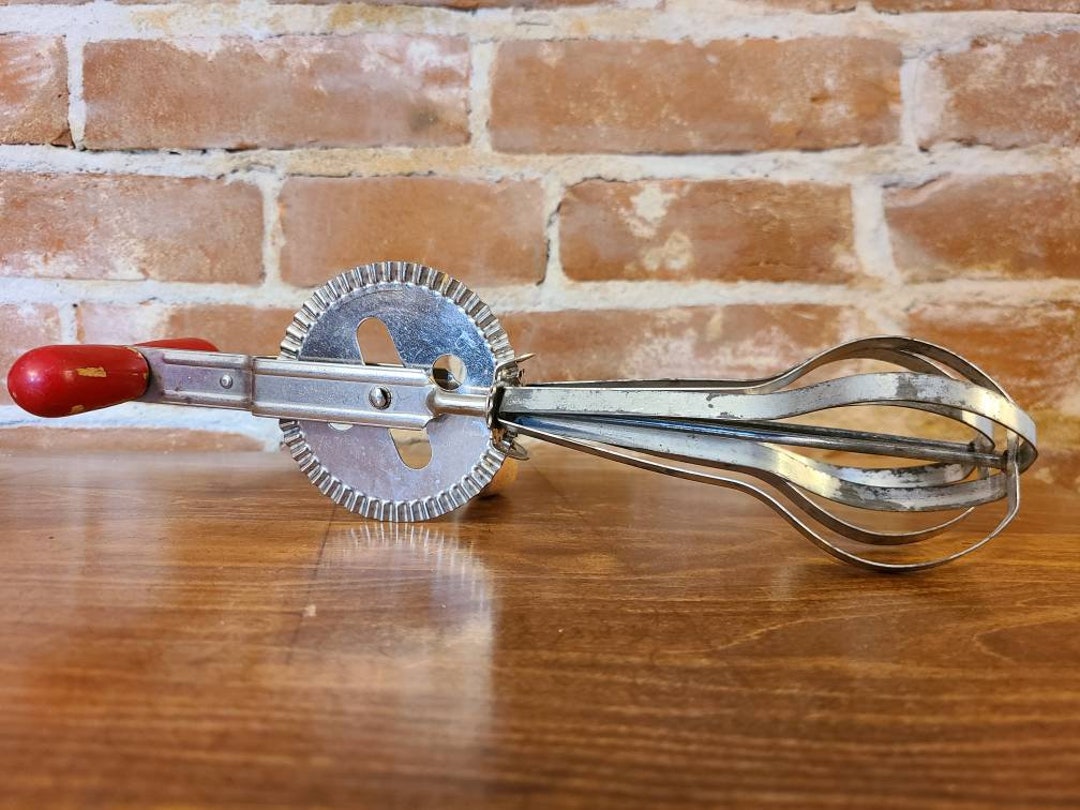 Vintage Red Handle High Speed Super Center Beater - Made in the USA - Etsy