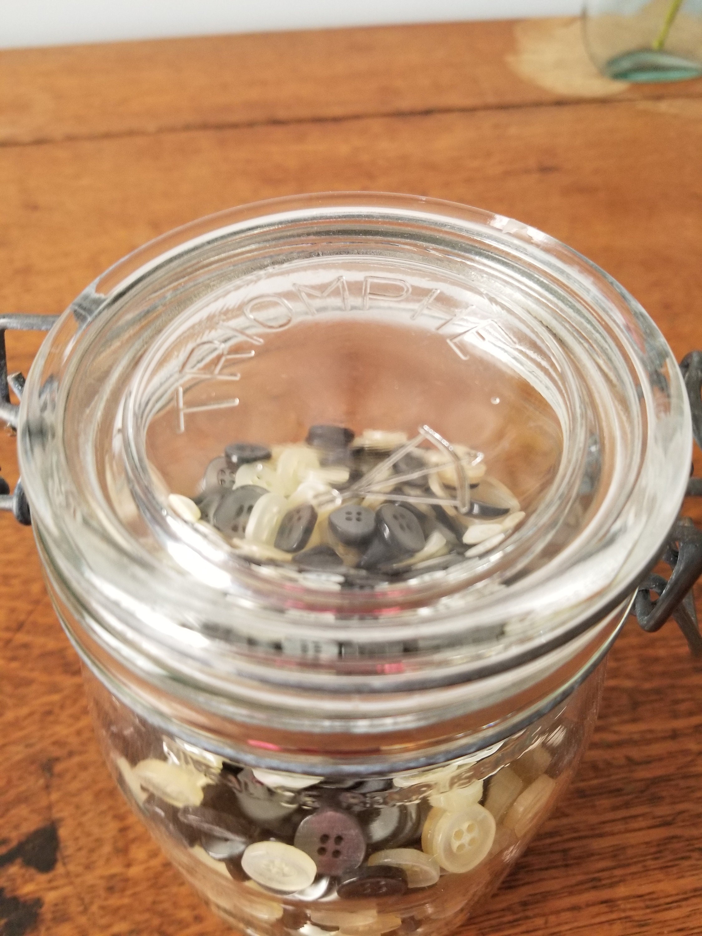 Vintage Glass Jar Filled With Vintage and Retro Buttons (you Choose ...