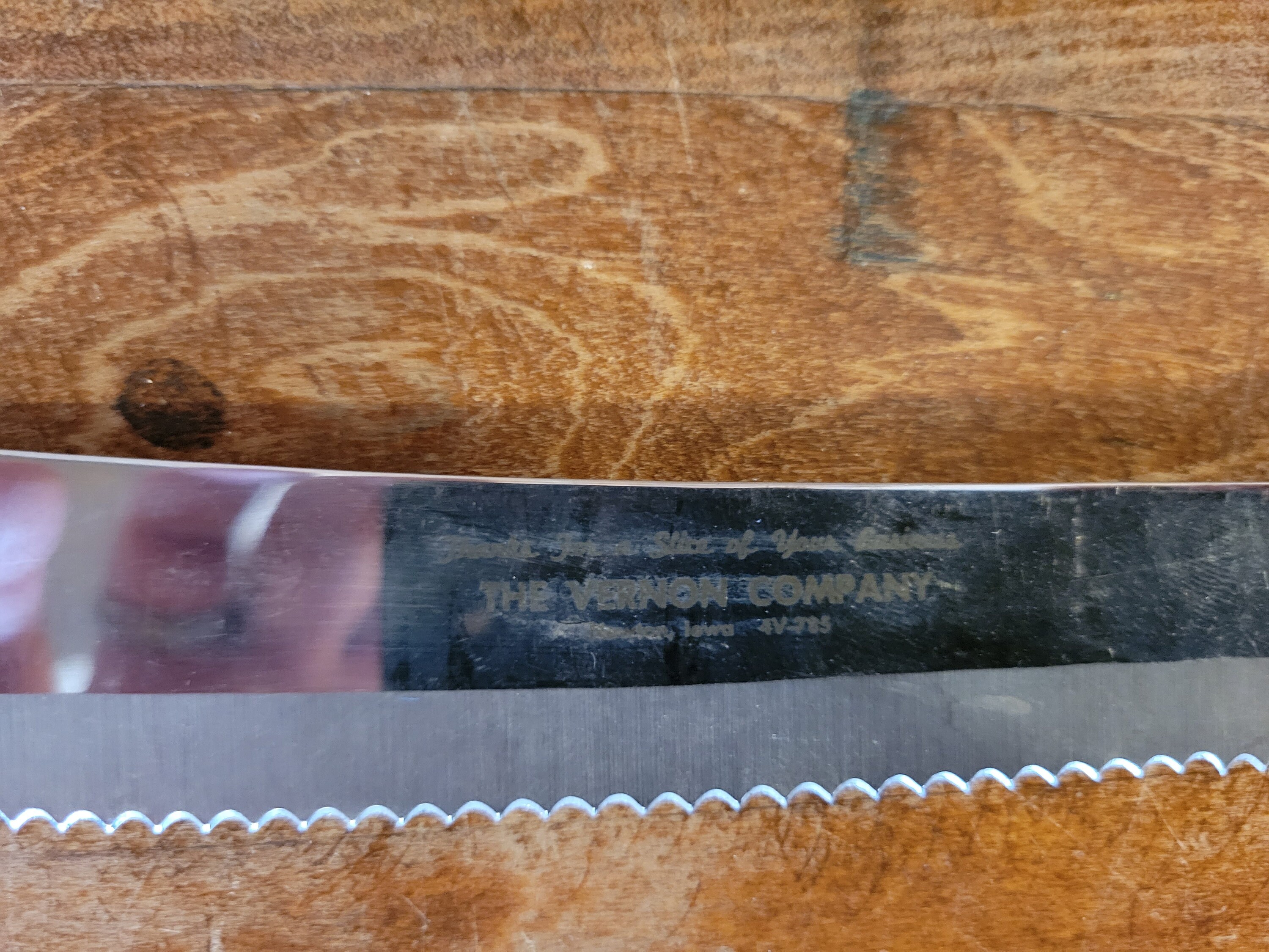 Vintage Vernco Stainless Steel Serrated Kitchen Bread Knife | Etsy