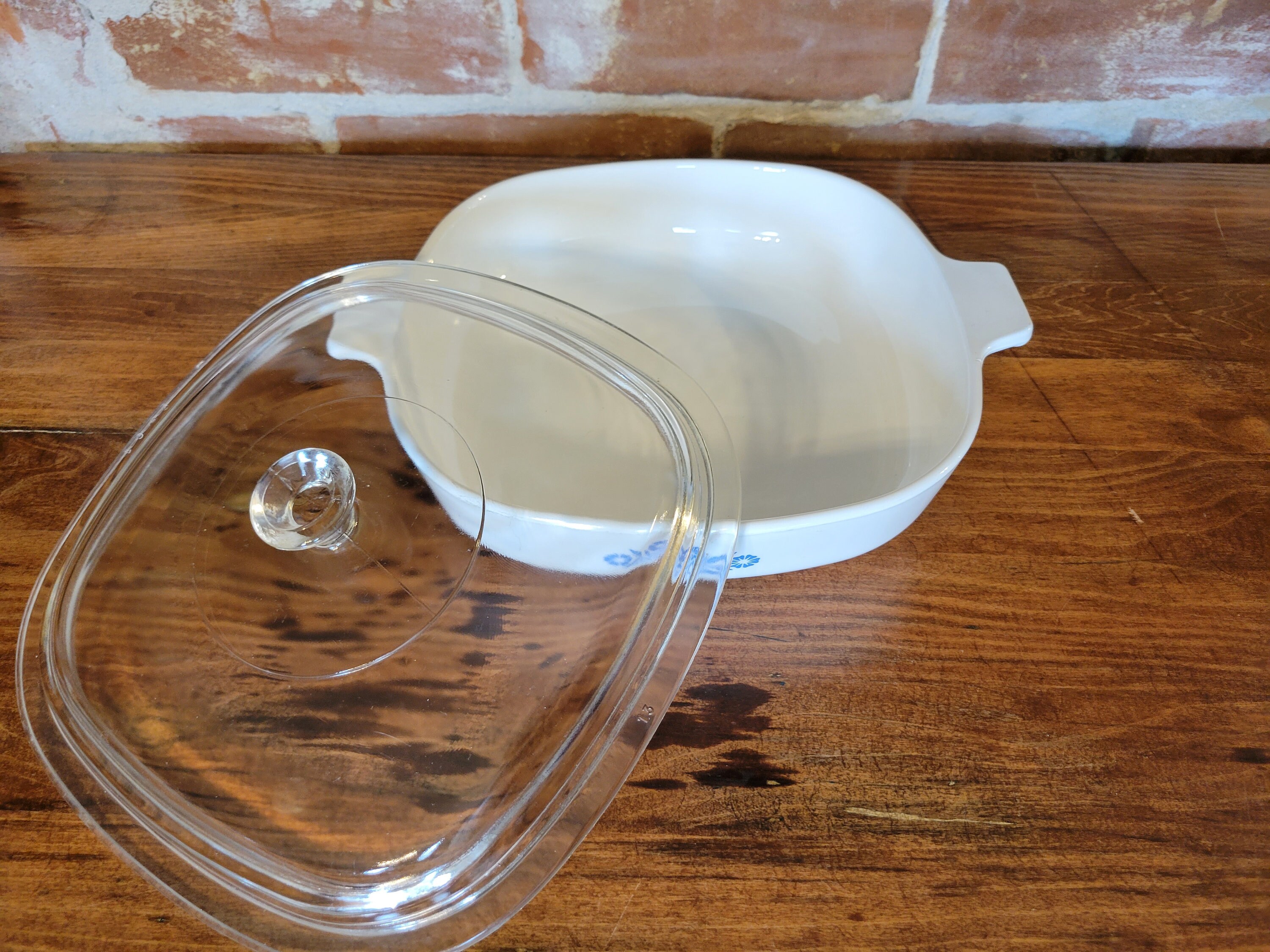 Vintage Corning Ware Bakeware Casserole Dish With Blue - Etsy