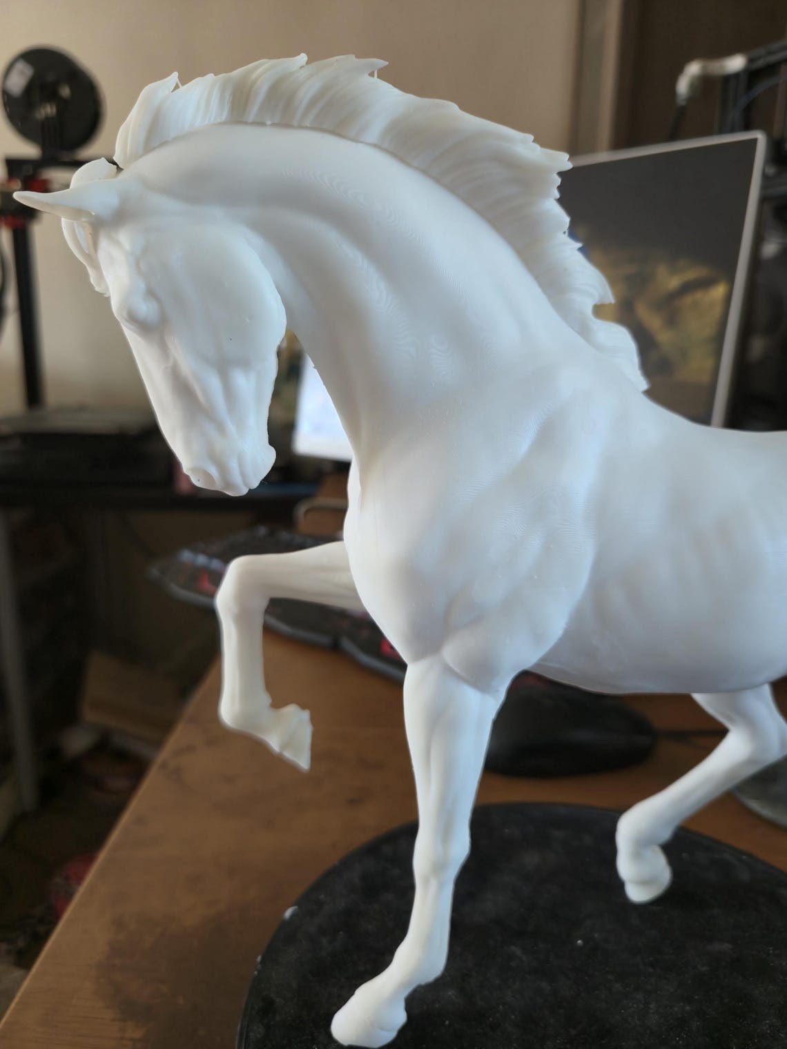 Prancing Model Horse Artist Resin - White Resin Figurine - Unpainted - Etsy