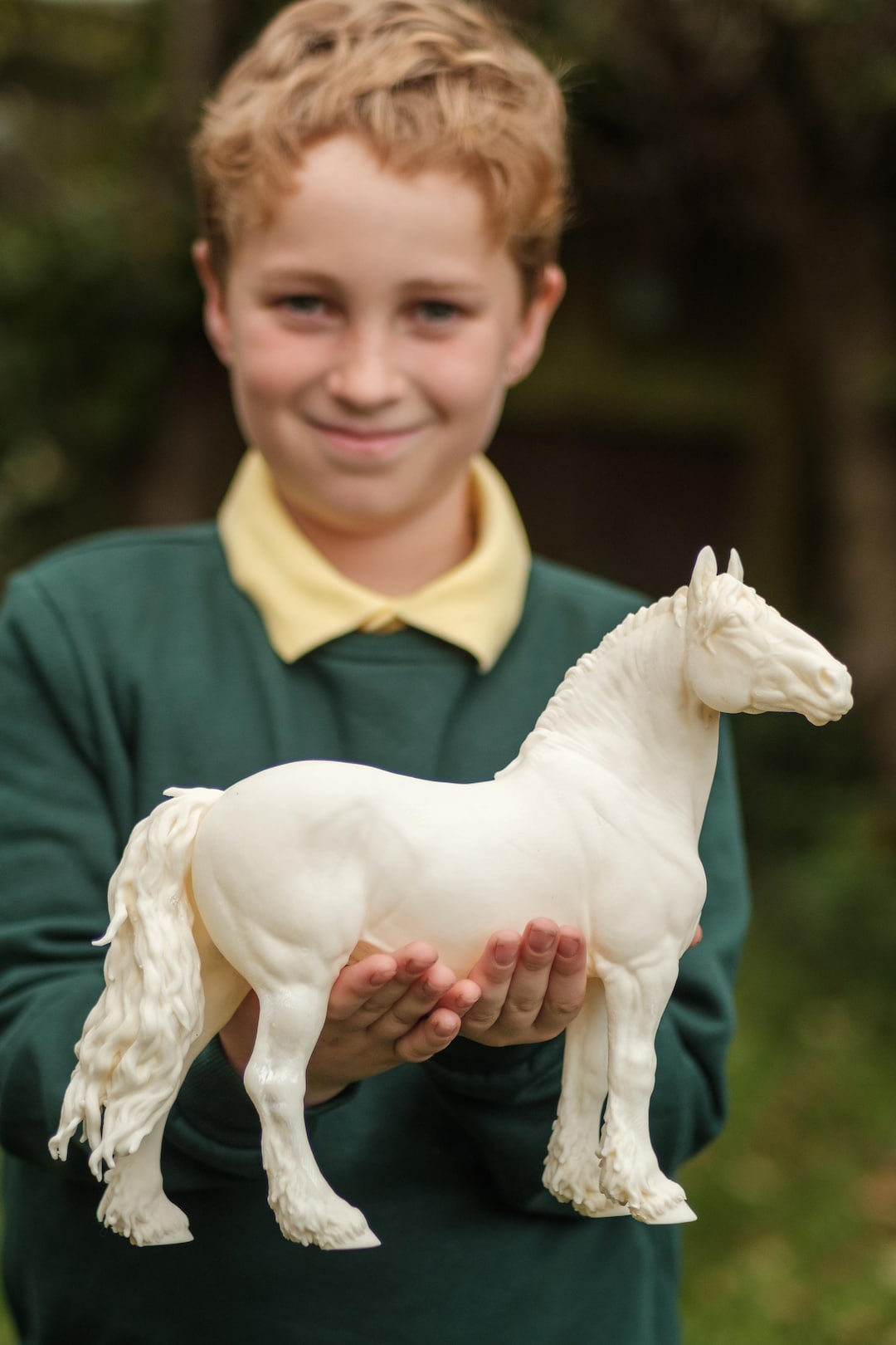 Turbo Draft Stallion Model Horse - White Resin Ready to Prep and Paint ...