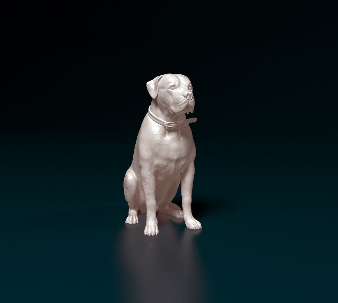 Scott American Bulldog Dog Artist Resin - White Resin Ready to Prep ...