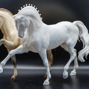 Andalusian Model Horse Artist Resin - White Resin Figurine - Unpainted ...