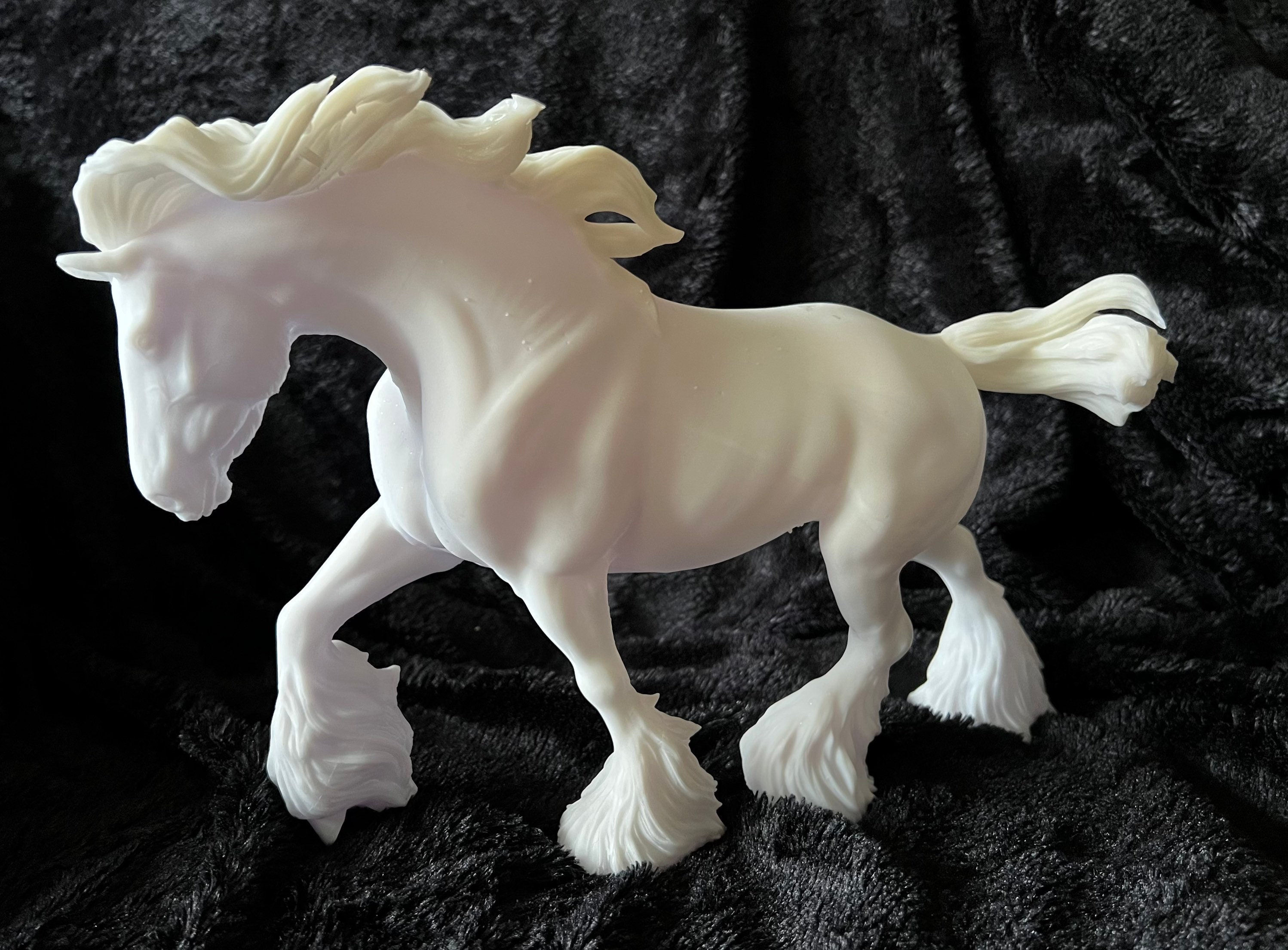 White Shire Stallion