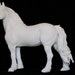 Turbo Draft Stallion Model Horse - White Resin Ready to Prep and Paint ...