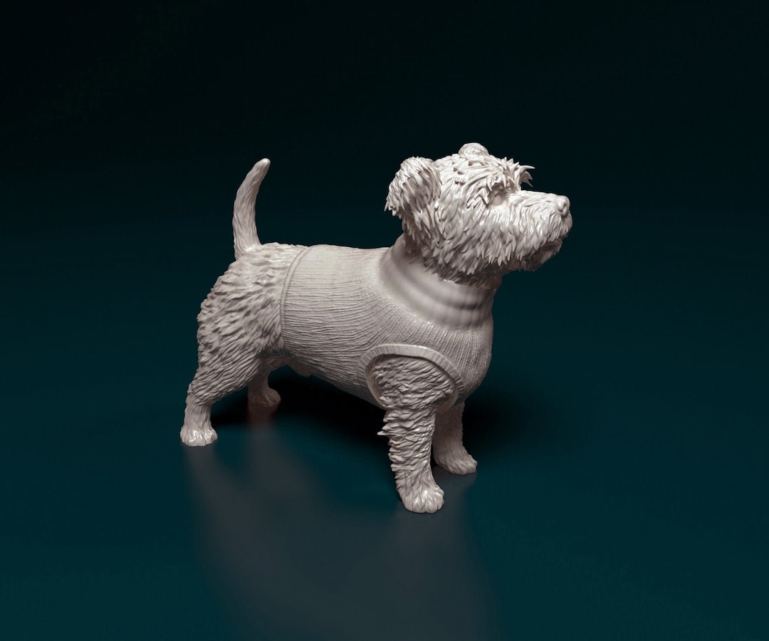 Westie Dog Resin Model: White Artist Sculpture, All Scales - Etsy