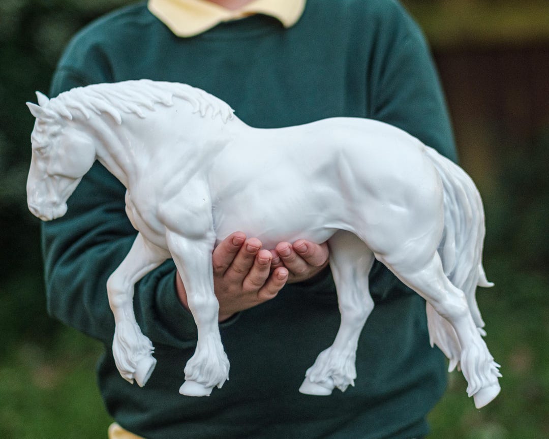 Suffolk Punch Mare Resin Model Horse Figurine - White Resin - Etsy