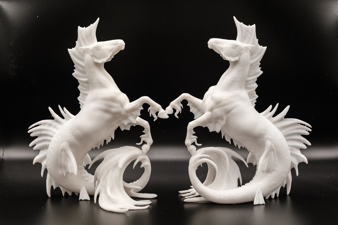 Model Horse Artist Resin Hippocampus Seahorse / Pony - White Resin - Etsy