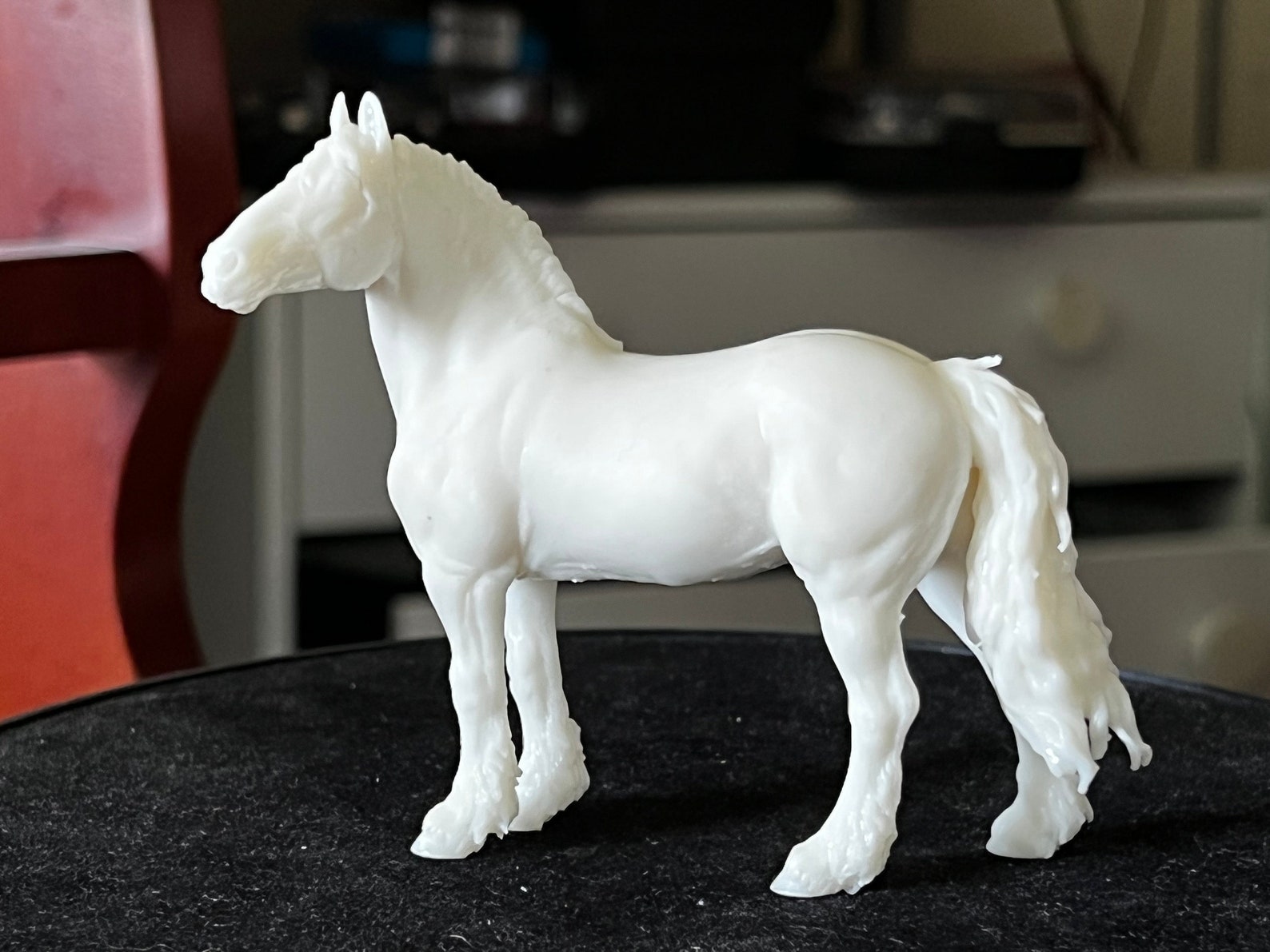 Turbo Draft Stallion Model Horse - White Resin Ready to Prep and Paint ...