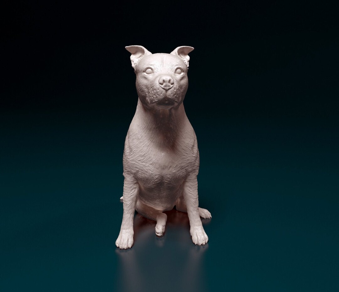 American Staffordshire Bull Terrier Resin Figurine - All Scales - Etsy