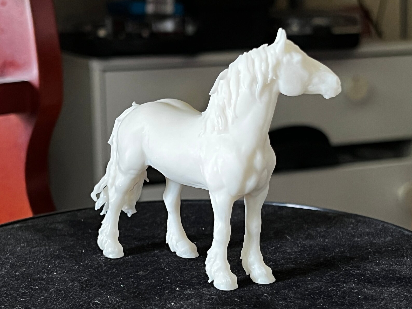 Turbo Draft Stallion Model Horse - White Resin Ready to Prep and Paint ...