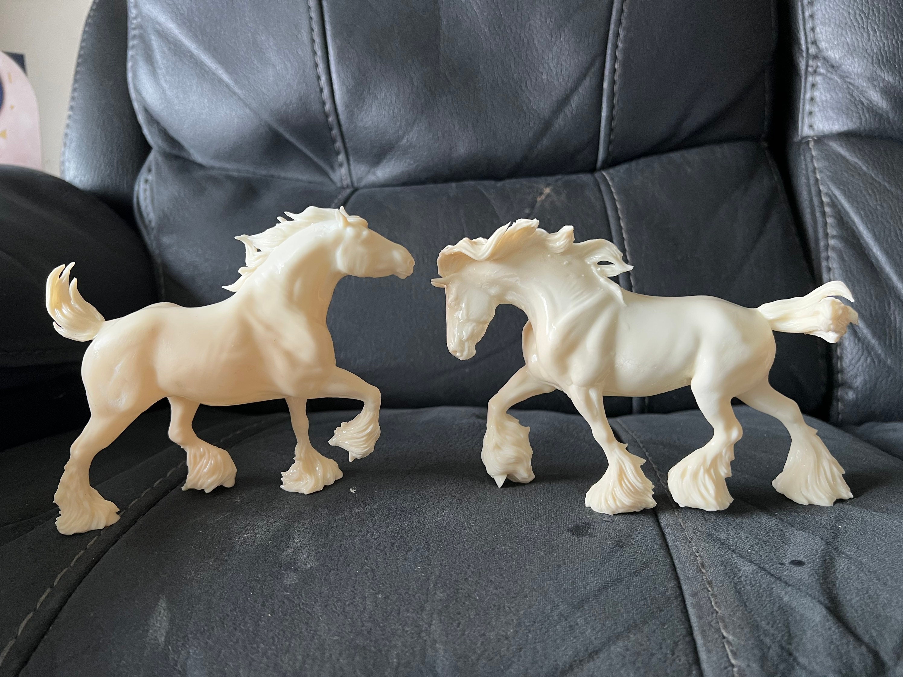 LB Scale Shire Horse Mares Pair in Pulling Pose Resin Model - Etsy