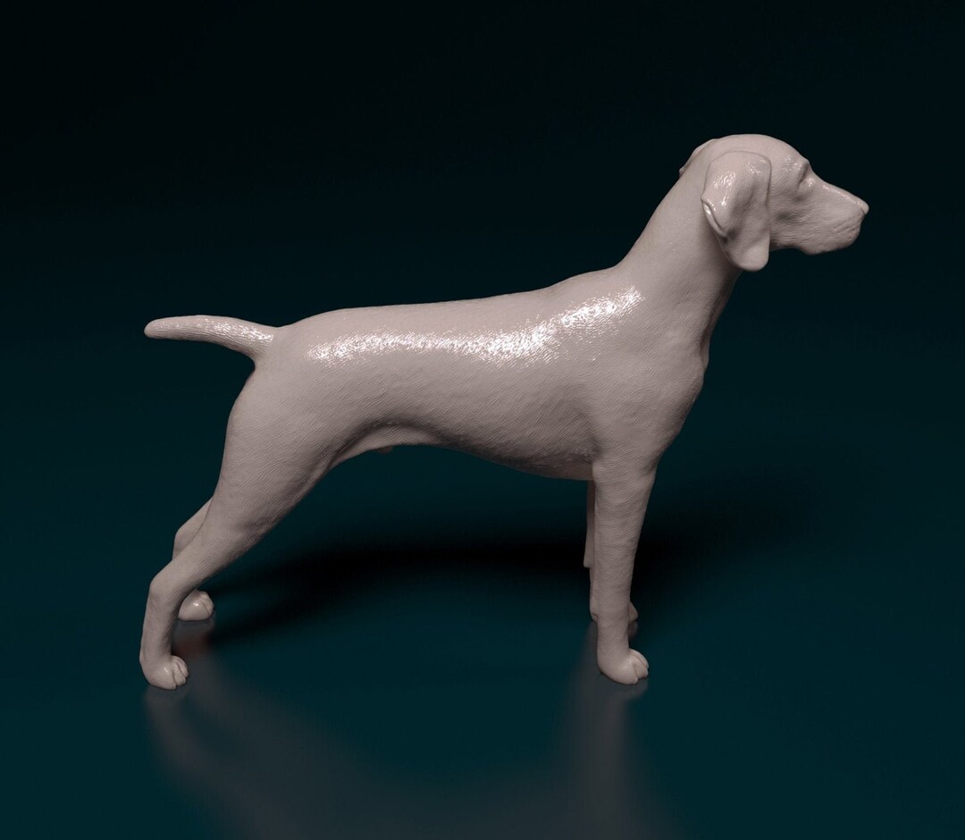 German Shorthaired Pointer 2 Artist Resin - White Resin Ready to Prep ...