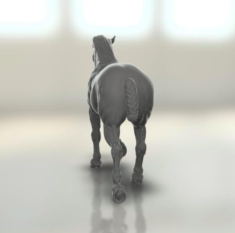 Draft Stallion Model Horse: White ABS Resin, All Scales - Etsy