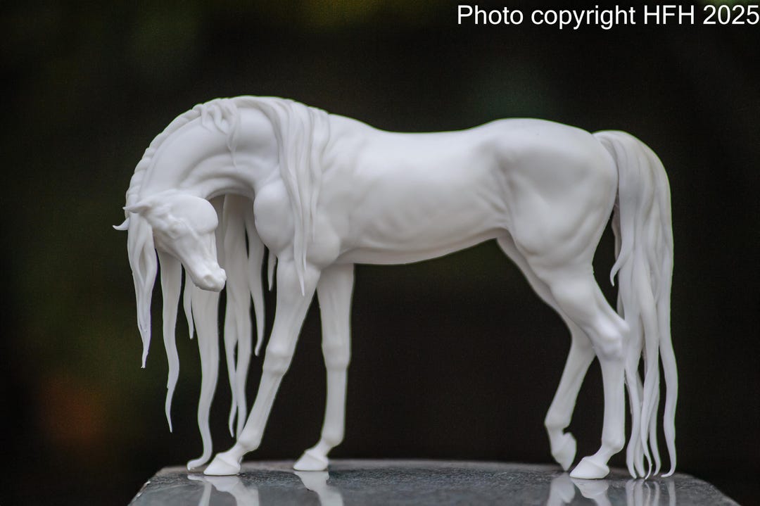 Sakura - Anglo Arabian Model Horse Artist Resin - White Resin Figurine ...