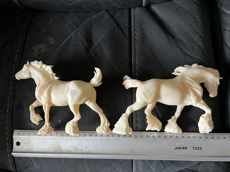 LB Scale Shire Horse Mares Pair in Pulling Pose Resin Model - Etsy