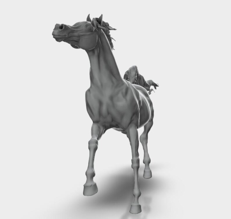 Playful Arabian Model Horse Artist Resin - White Resin Figurine ...