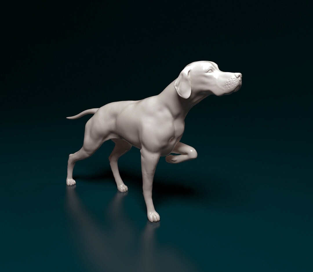 English Pointer 2 Artist Resin - White Resin Ready to Prep / Paint ALL ...