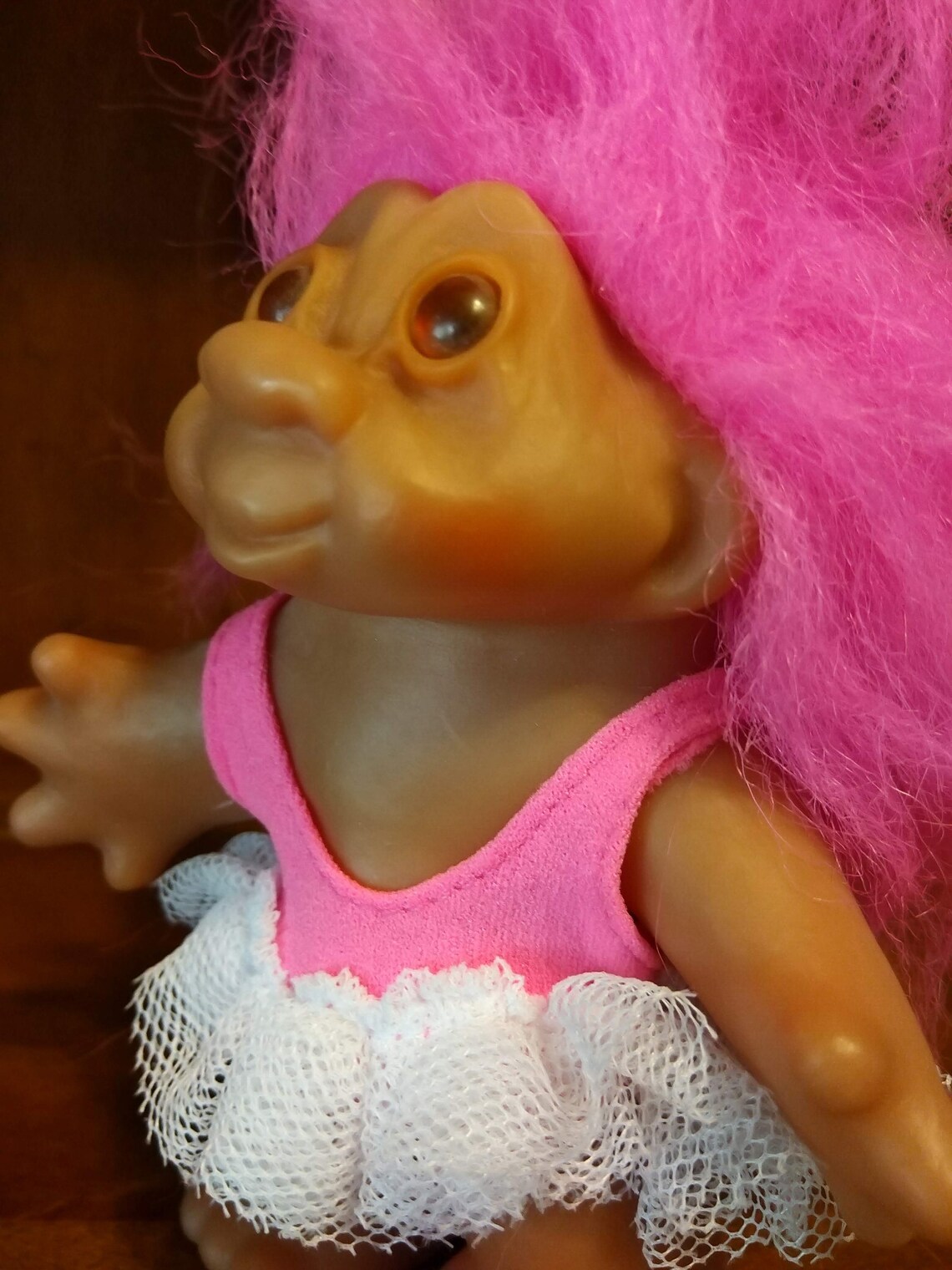 Vintage 1986 Dam Ballerina Troll Doll With Pink Hair 5 Inch | Etsy