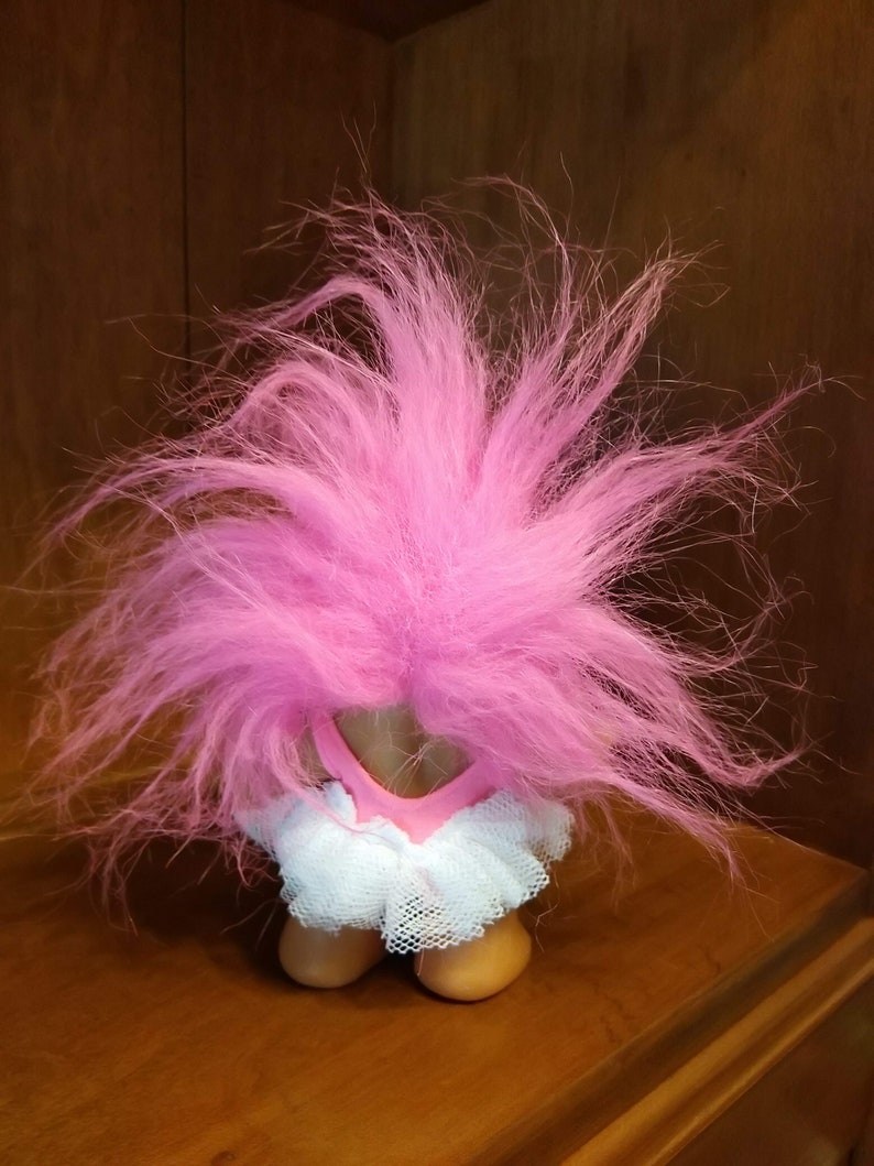 Vintage 1986 Dam Ballerina Troll Doll With Pink Hair 5 Inch - Etsy