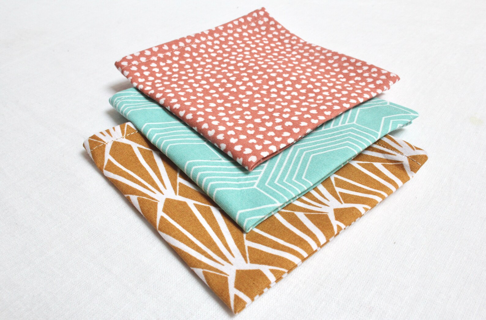 Cotton handkerchiefs handmade reusable hankies | Etsy