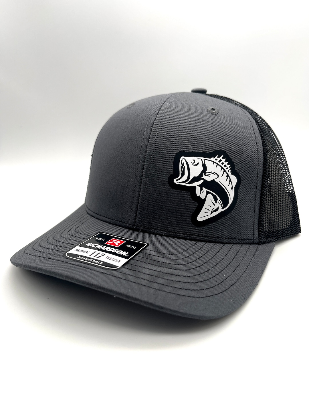 Large Mouth Bass Fishing Snap Back Adjustable Hat With Multiple Hat ...