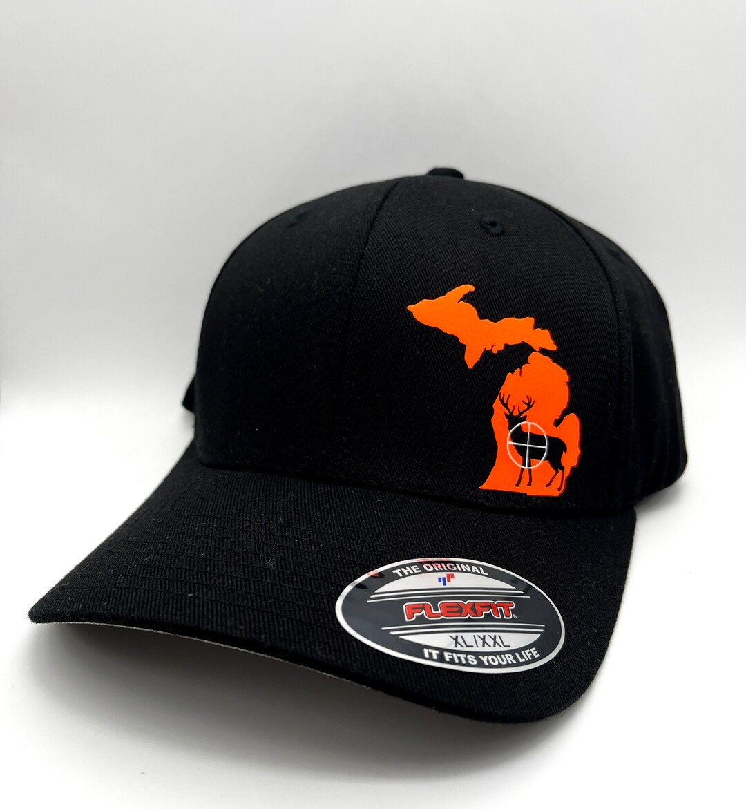 Any State Deer Hunting Firearm Black Fitted Flexfit Hat in 3 Sizes - Etsy