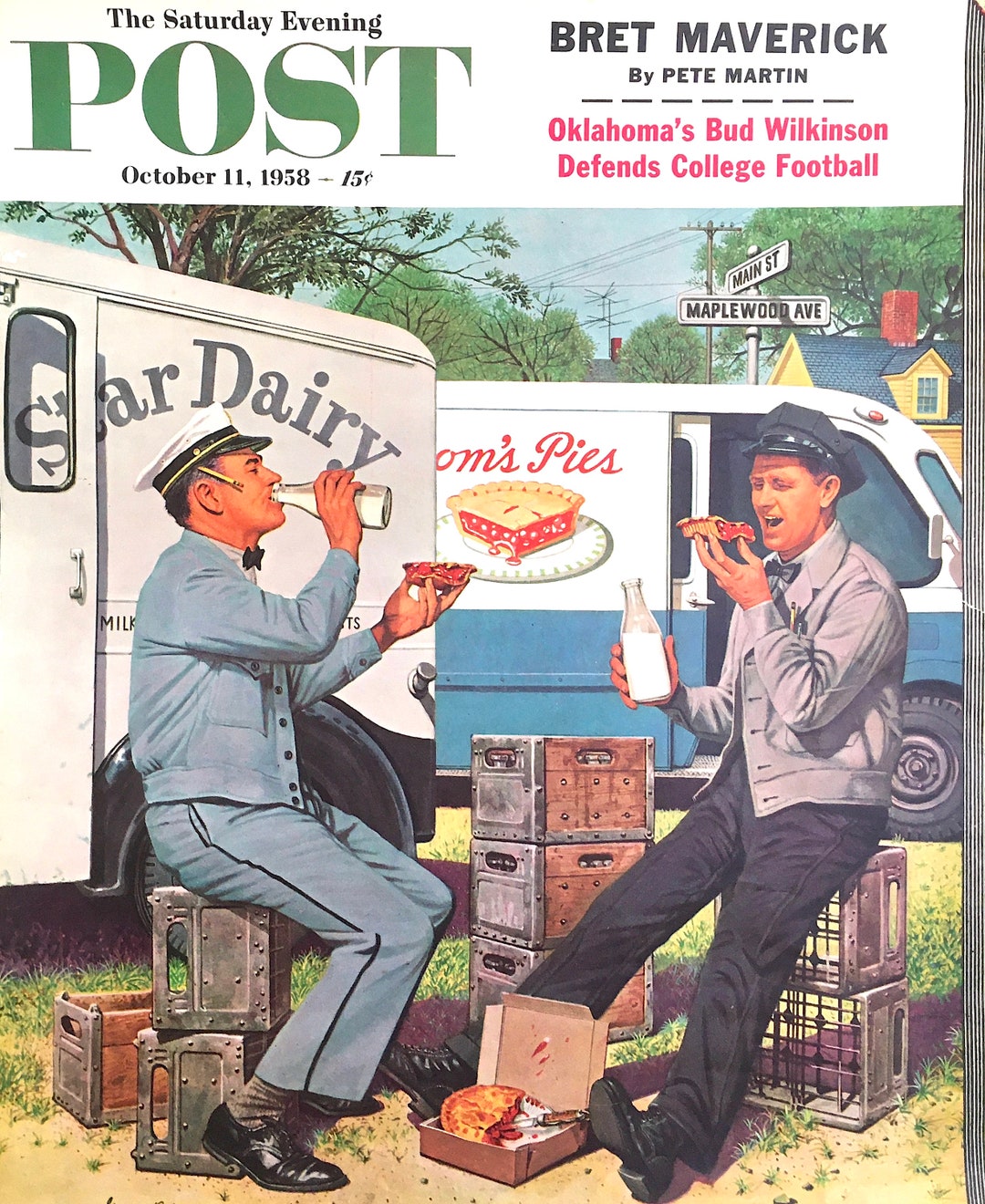 POSTER: Saturday Evening Post Cover by Stevan Dohanos, Dated October 11 ...