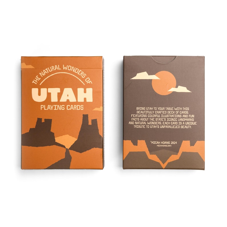 Utah Natural Wonders Playing Cards - Etsy