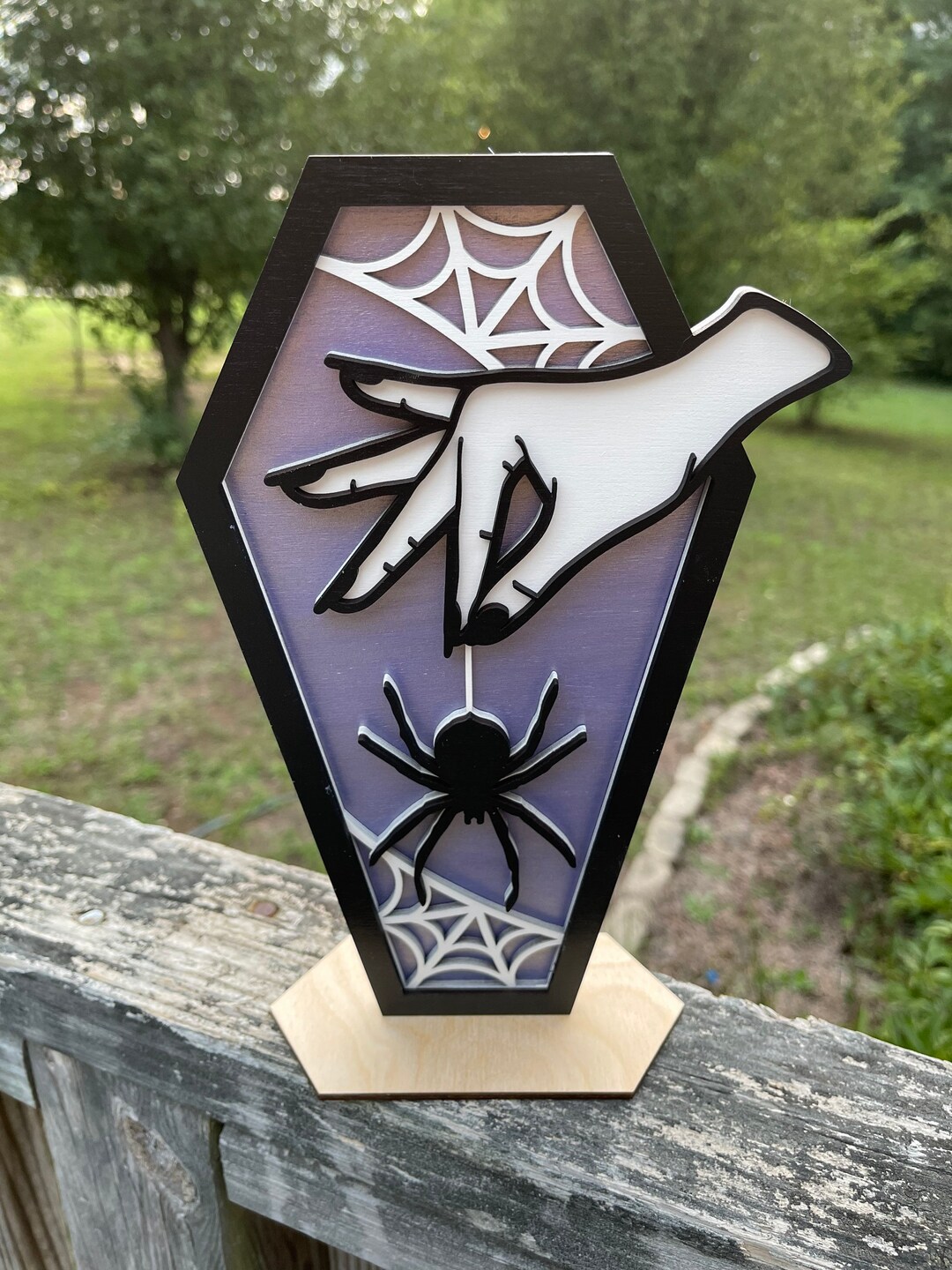 Gothic Spider Coffin ~ Halloween Decor - Etsy