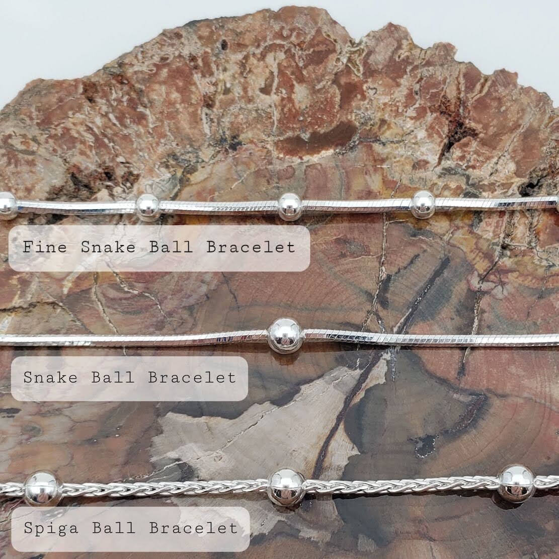 Fine Snake Ball Bracelet | Snazzy Stones