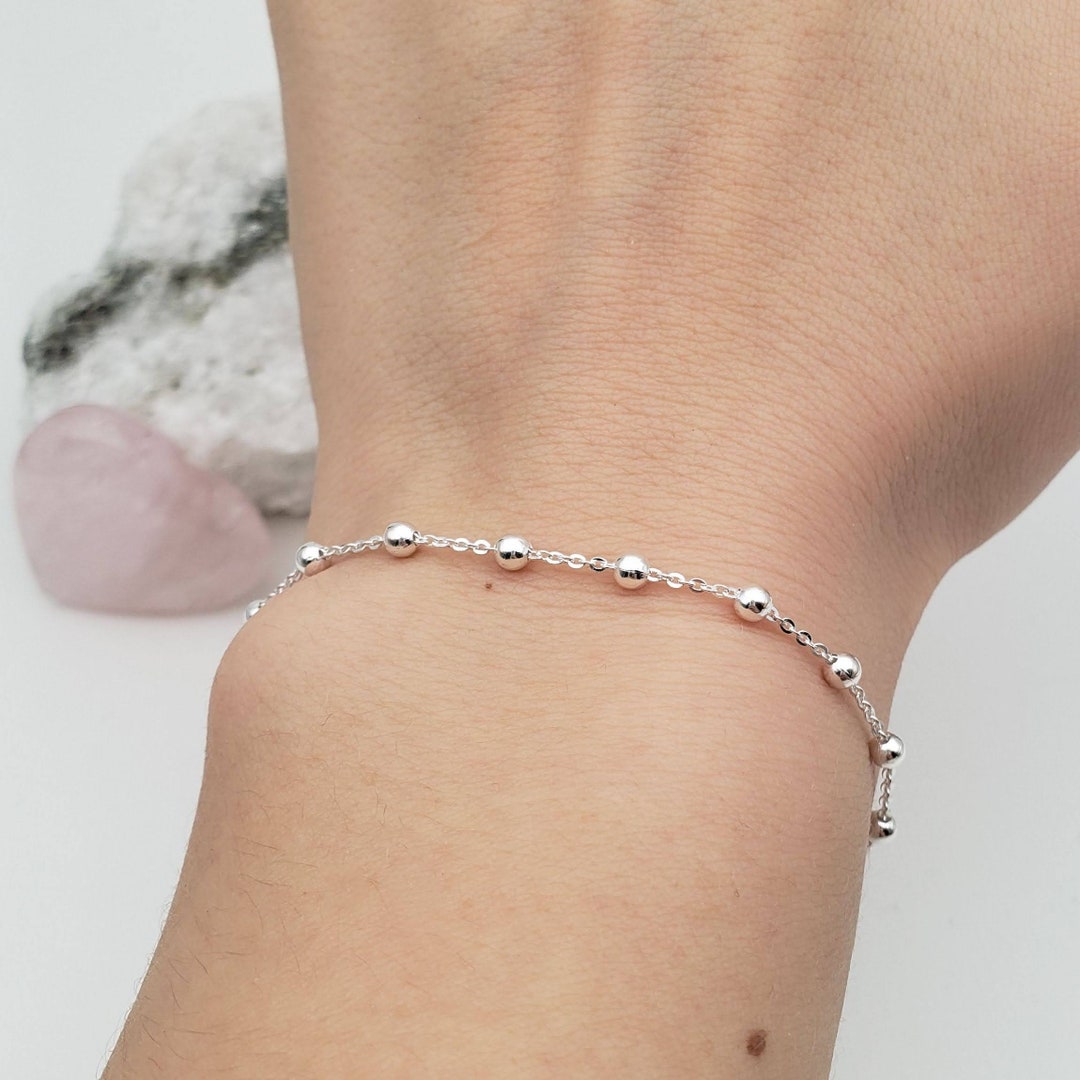 Fine Ball Bracelet | .925 Sterling Silver (6", 6.5", 7", +7.5" Lengths ...