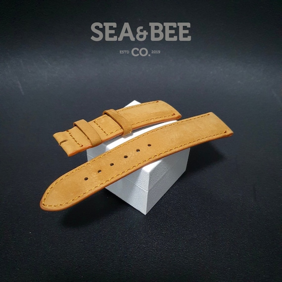 Top Grain Calfskin Cow Leather Watch Strap. 18mm 20mm 22mm 24 - Etsy ...