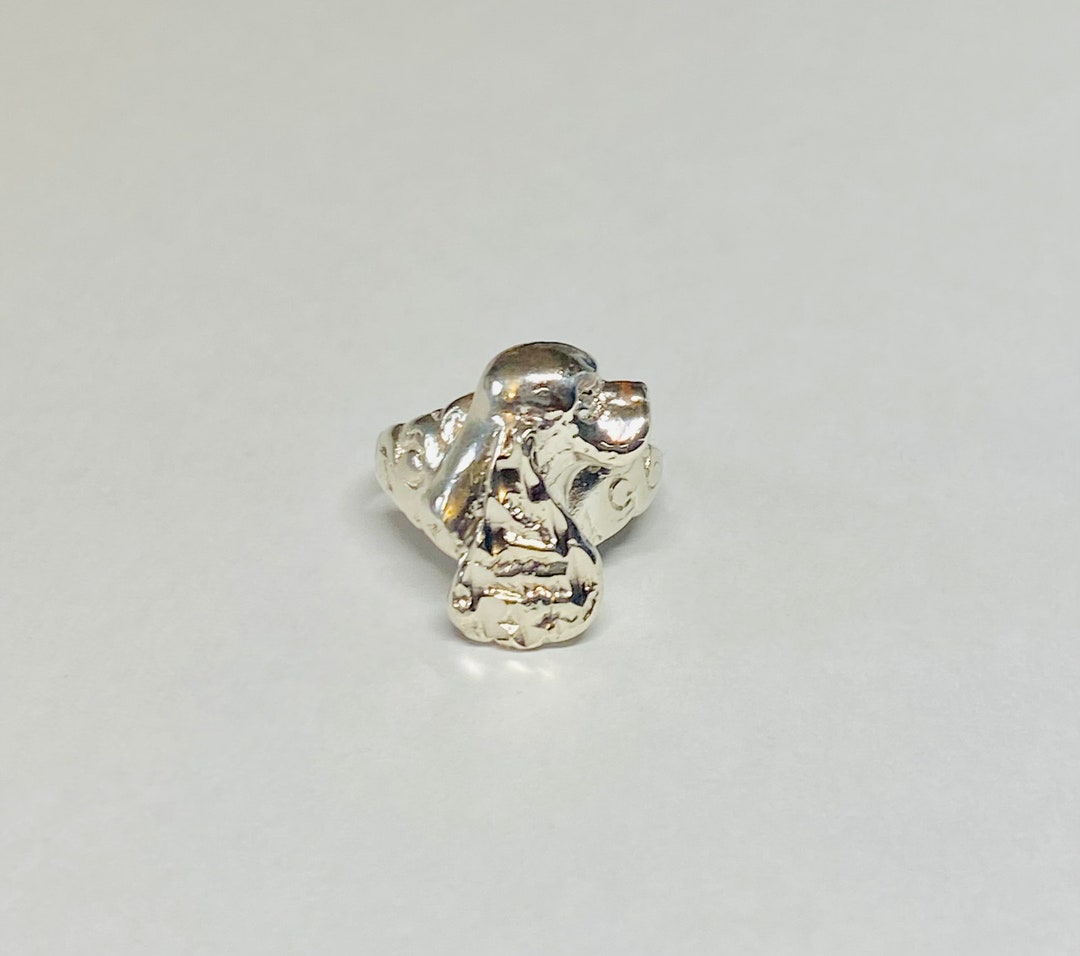 Sterling Silver Cocker Spaniel Dog Ring Size 6 - Etsy