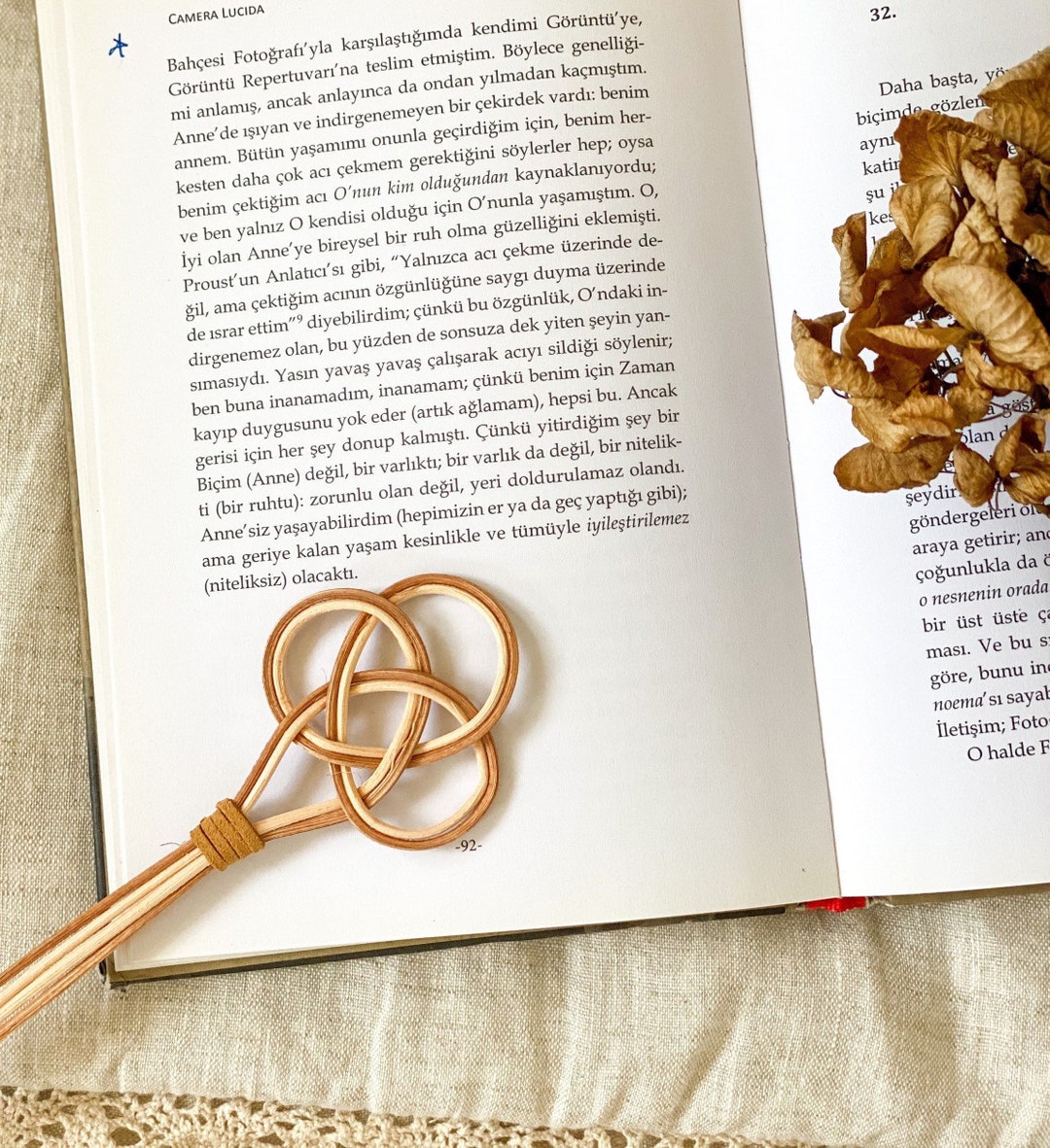 Rattan Bookmark, Christmas - Etsy