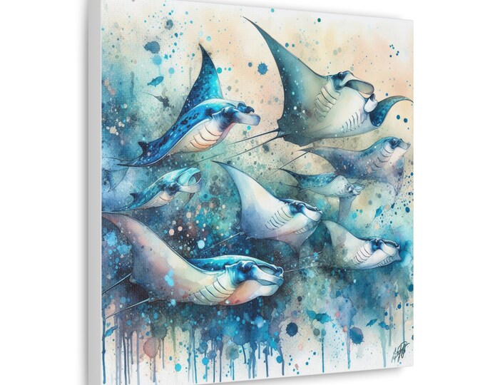 Manta Ray Art Print ‘marlie’, Manta Ray Painting, From an Original ...