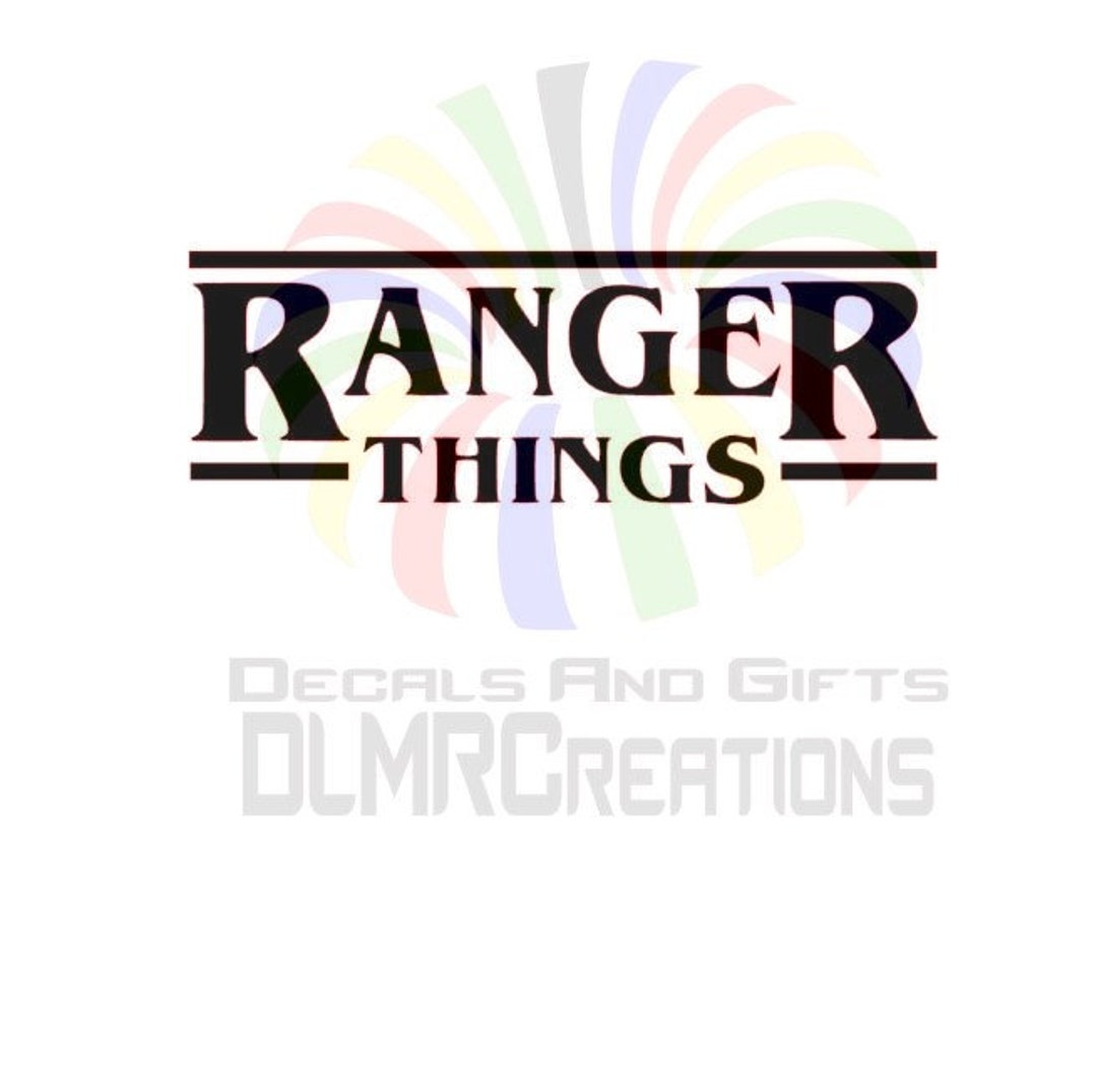 Ranger Things Decal COLORS - Etsy