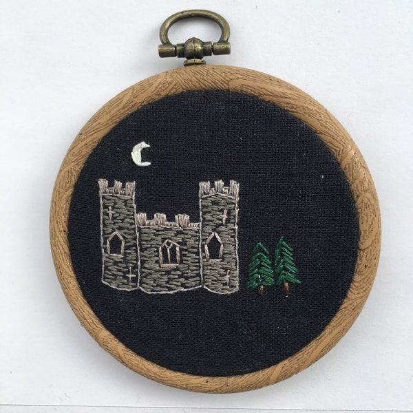 Castle Embroidery - Etsy UK