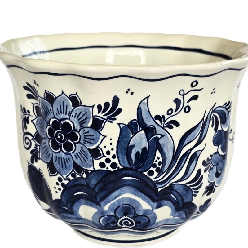 Delft Blue Planter - Etsy