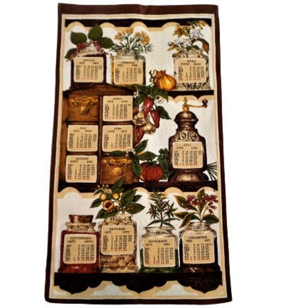 1984 Calendar - Etsy