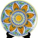 Spanish Ceramic Plate Talavera Blue Yellow Wall Hanging - Etsy