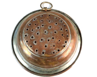 Lovely Vintage Copper Colander Antique Copper Colander Old - Etsy