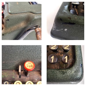 Antique Mechanical Printing Calculator Manual Adding Machine, ADDO ...