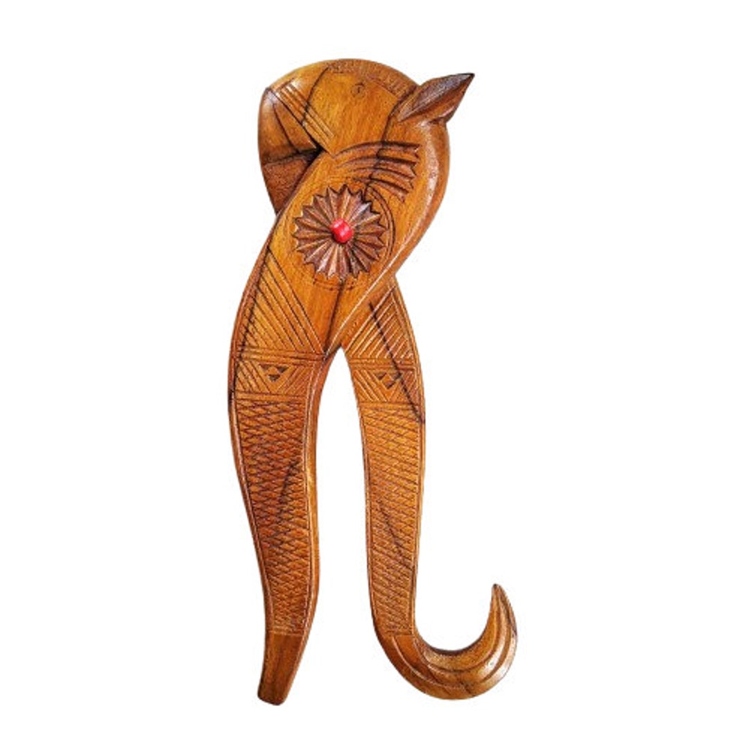 Wooden Walnut Cracker for Large Nuts Vintage Scandinavian Nutcracker ...