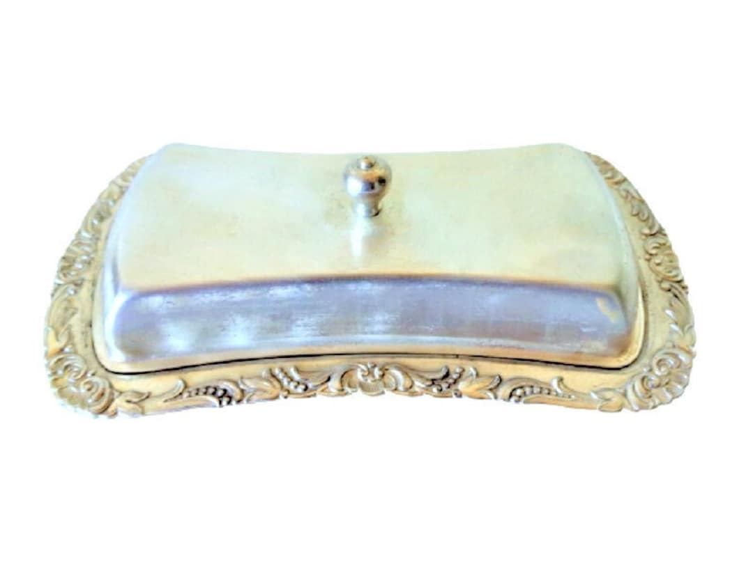 Butter Dish With Glass Insert, WMF Germany, Silver Plated Cheese Dish ...