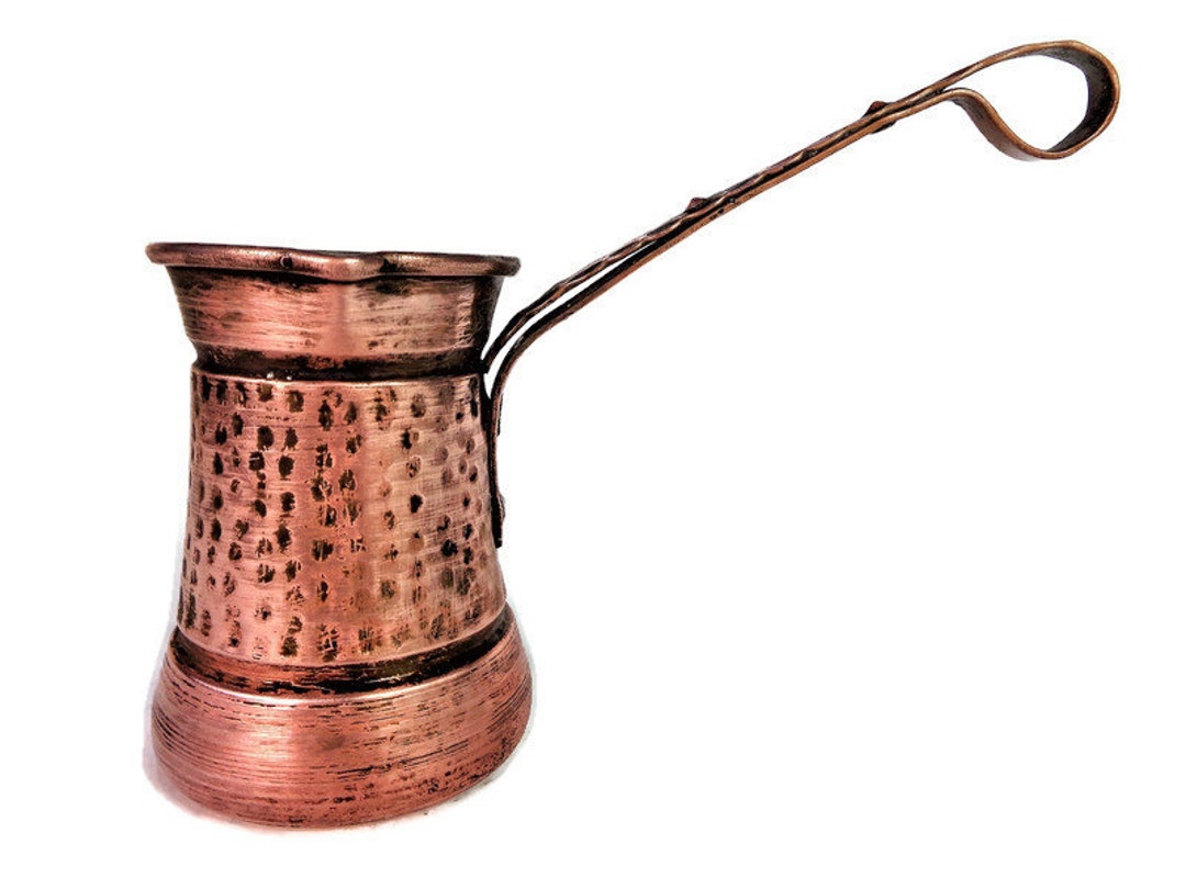 Antique Copper Coffee Pot, Hand Forged Primitive Turkish Coffee Pot ...