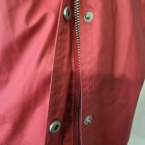 Classic Red Raincoat for Women Ilse Jacobsen Denmark Vintage Rubber ...