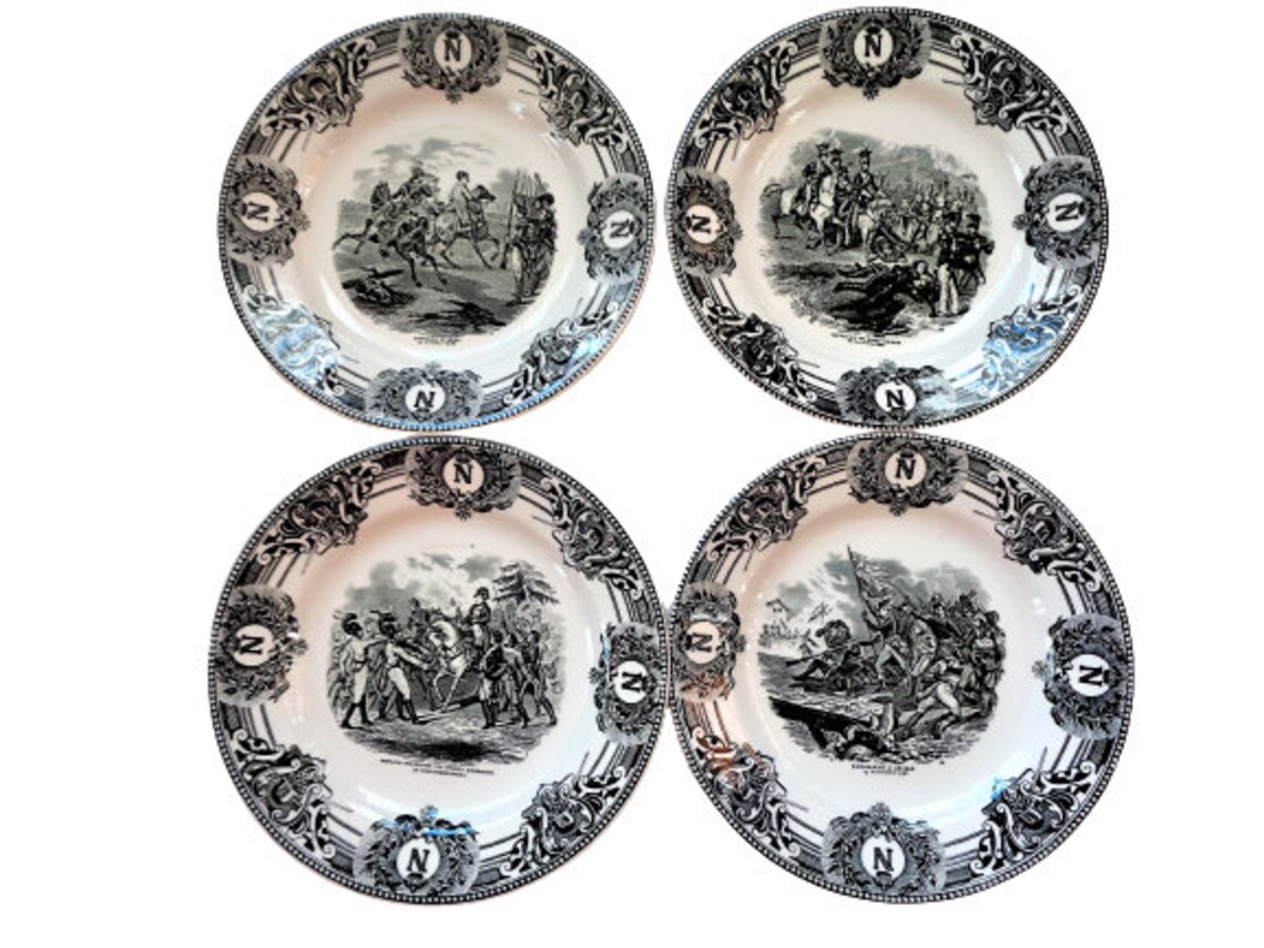 Napoleon Bonaparte Plate Boch La Louviere Belgium Antique | Etsy